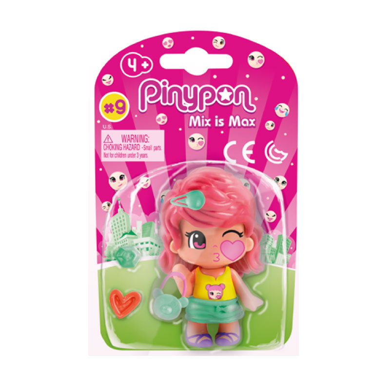 Figura individual Pinypon Mix is Max - chica pelirroja - Kilumio