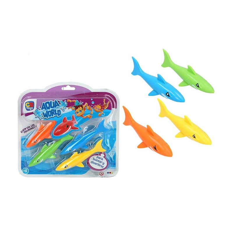 Juego acuático tiburones 4pcs Aqua World Cb Toys - Kilumio